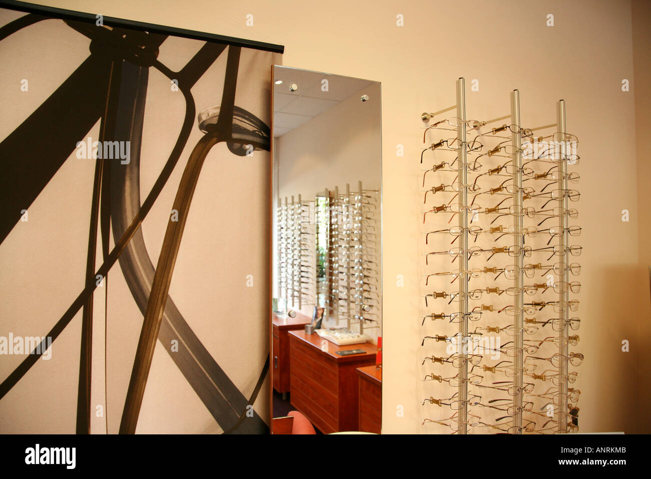interior of an optician Stock Photo - Alamy