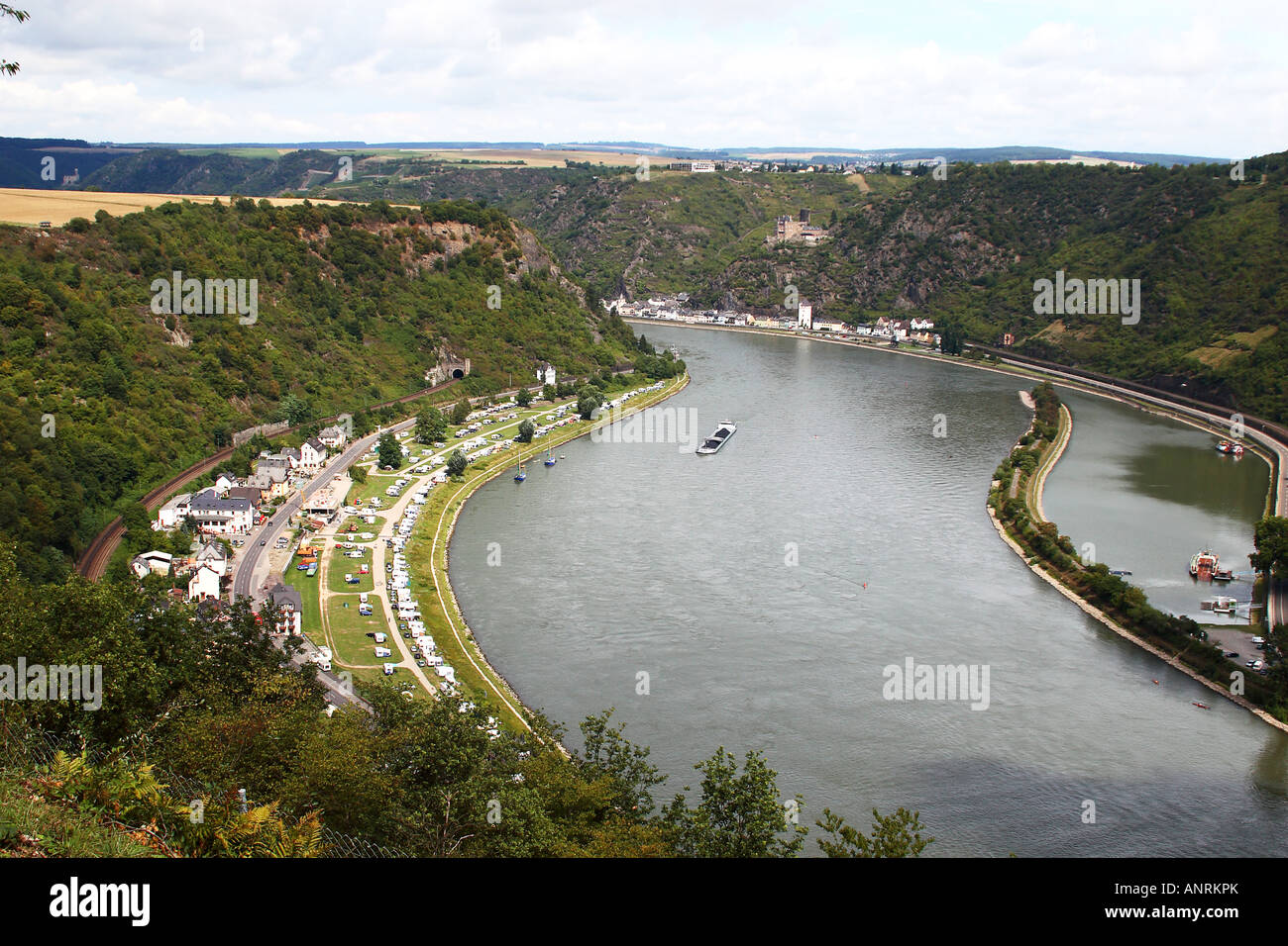 St. Goar camping Stock Photo - Alamy