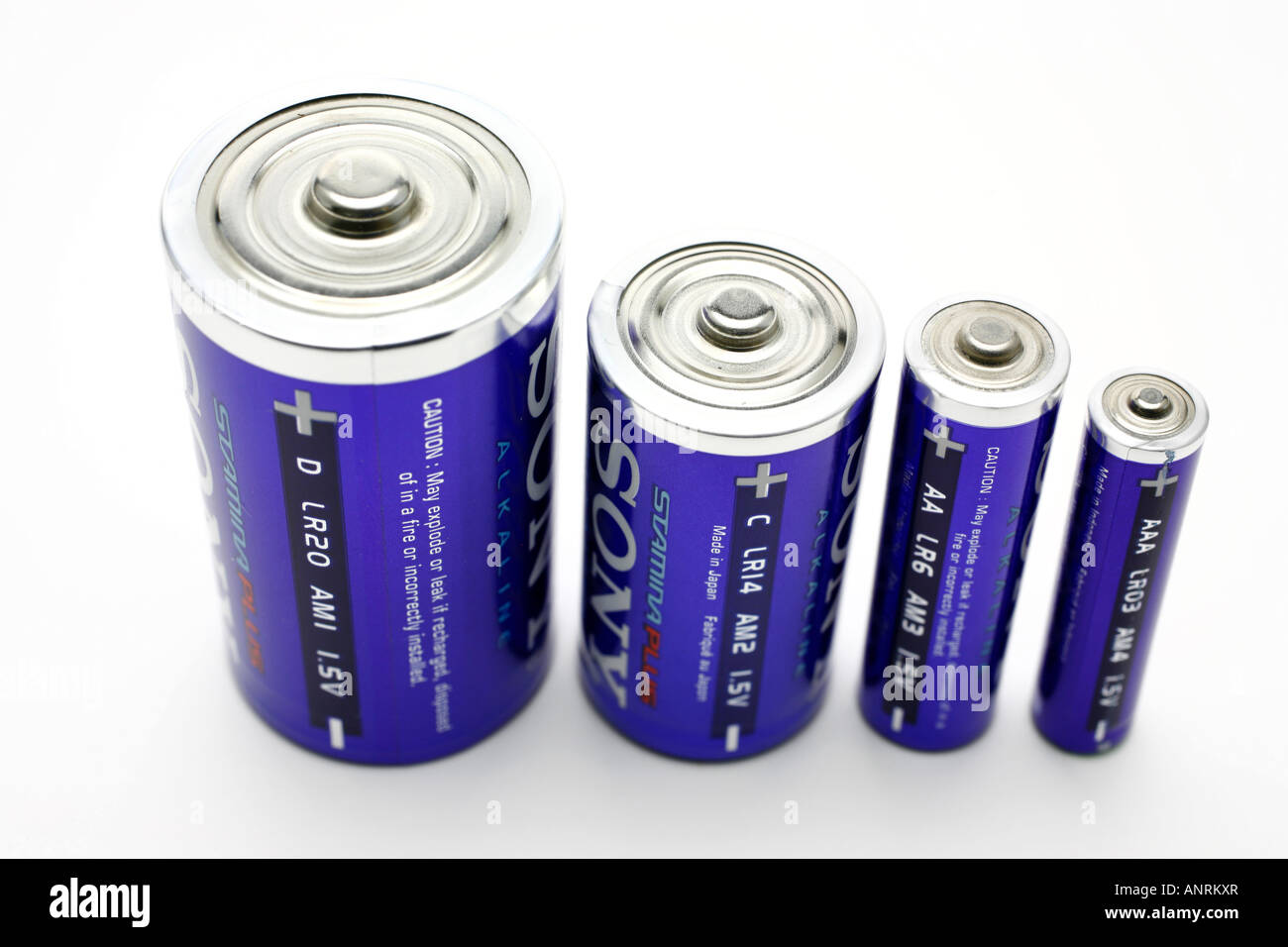 Batteries of several different sizes Stock Photo - Alamy