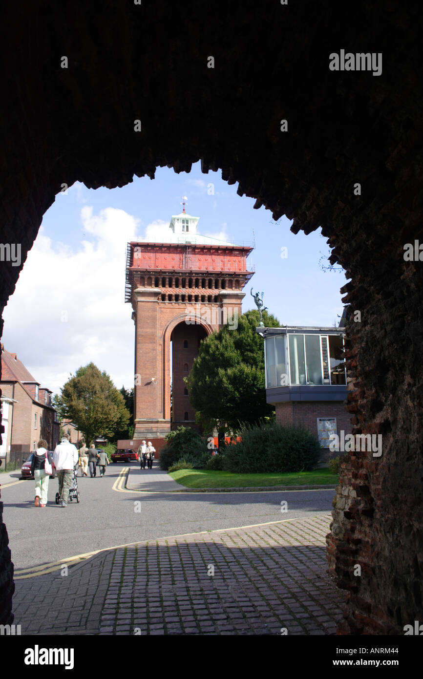 Looking at the Victorian Jumbo Water Tower from inside the Roman ...
