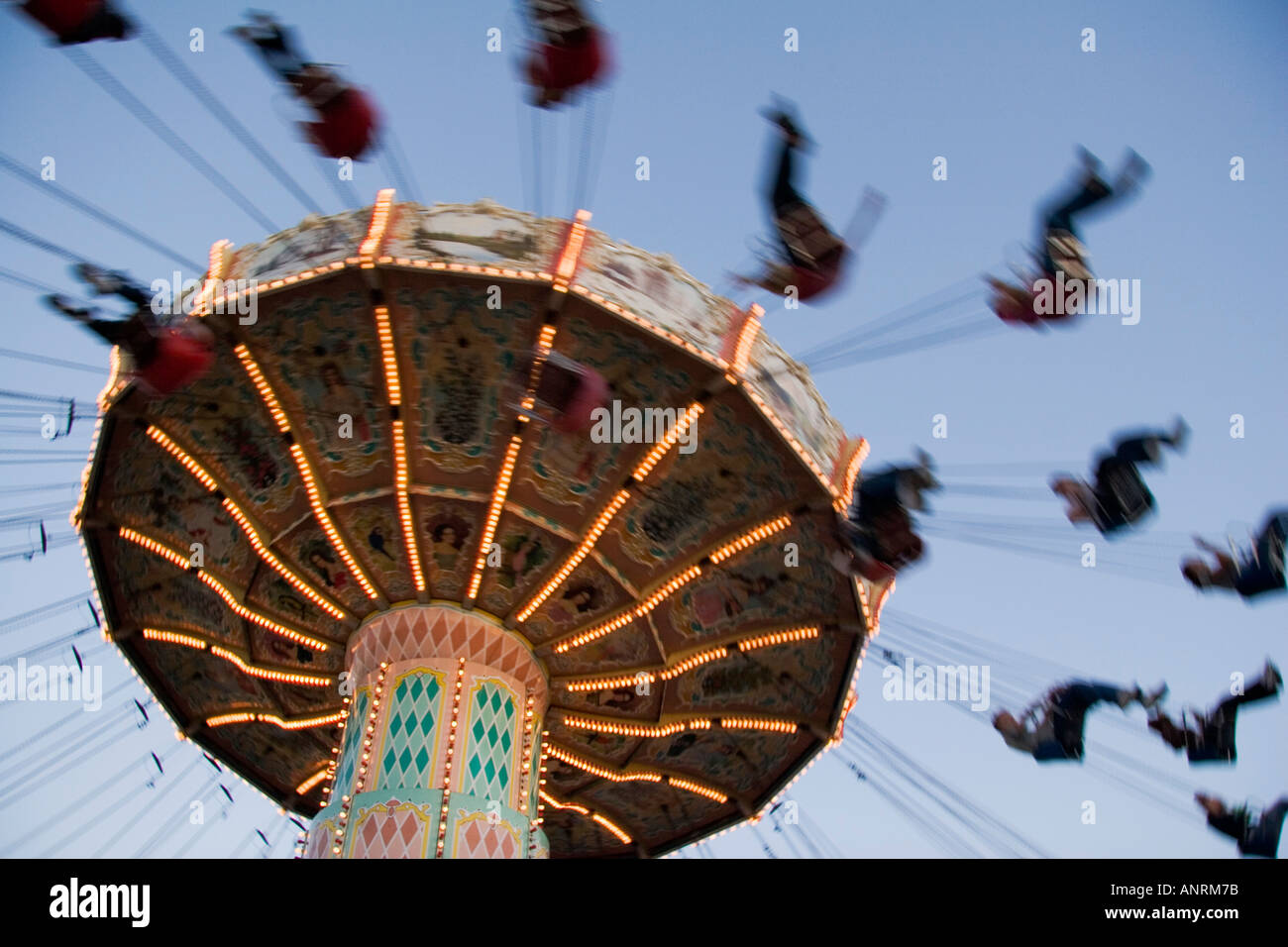 Overhead swing on fairground hi-res stock photography and images - Alamy
