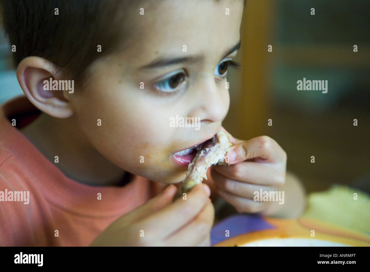 Eating chicken bones Stock Photo - Alamy