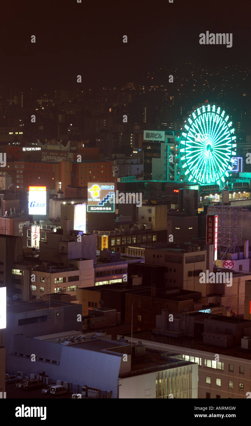 Sapporo night view sapporo tv tower hi-res stock photography and images ...