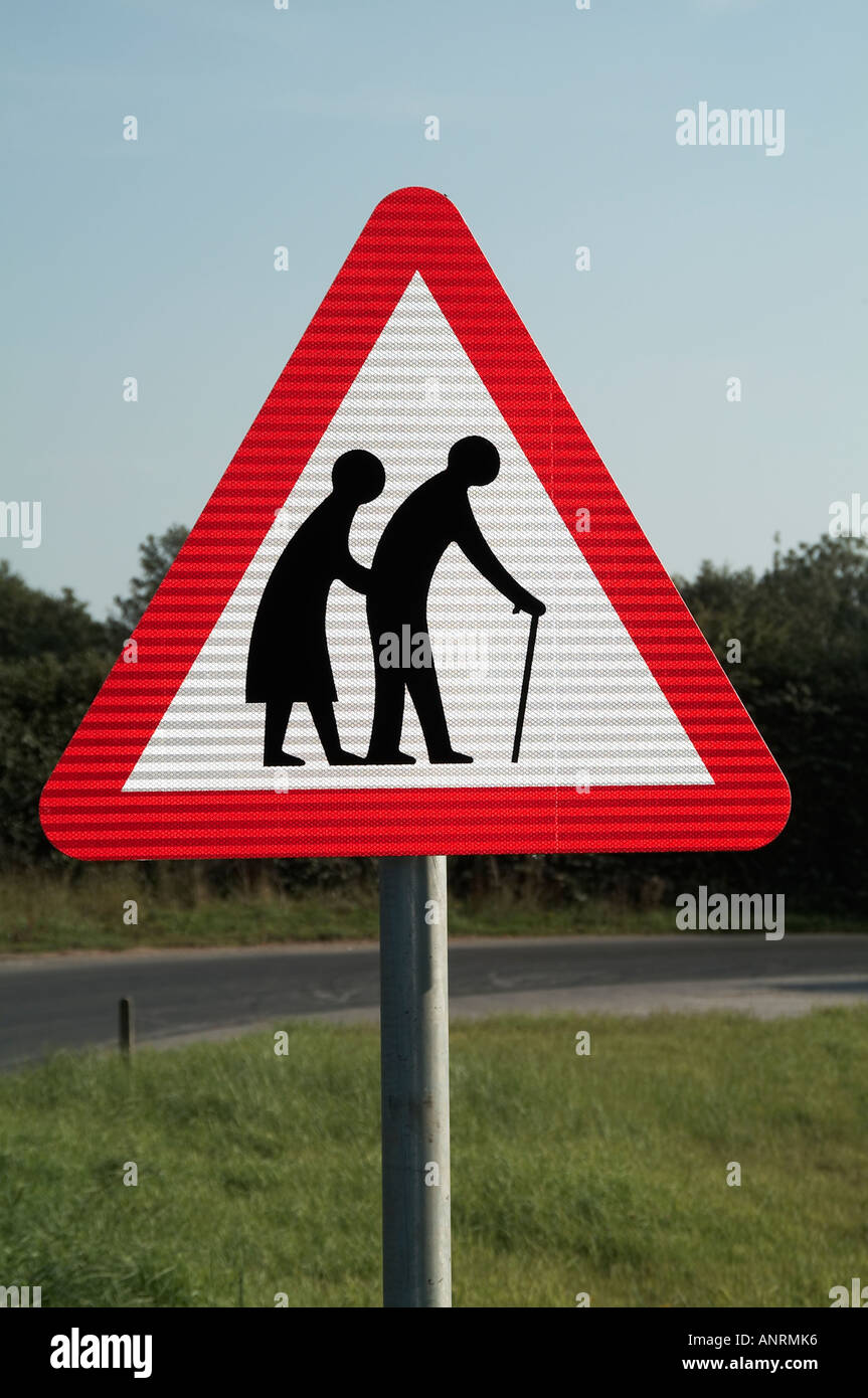 elderly, people, road, sign, roadsign, pension, retirement, retired ...