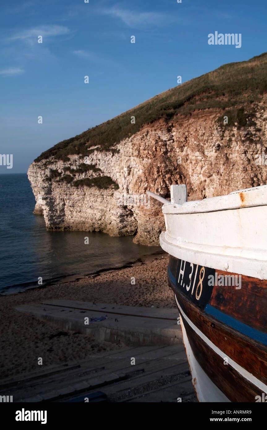 Flamborough, Head, north, Yorkshire, tourist attraction, high, chalk ...