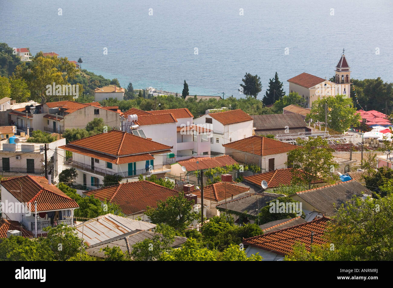 GREECE, Ionian Islands, ZAKYNTHOS, BOCHALI: Church from Venetian Kastro ...