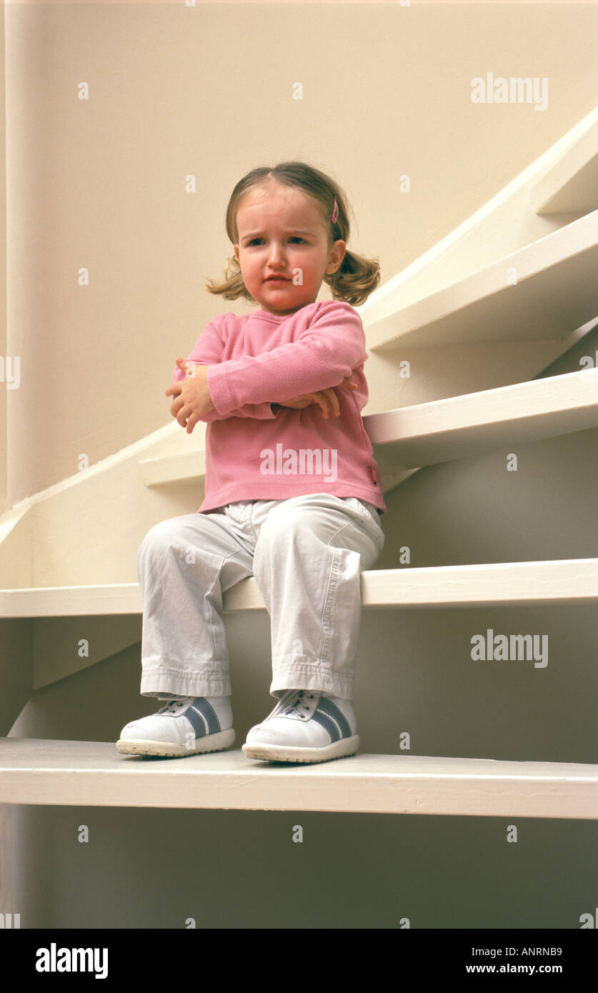 Child angry stairs hi-res stock photography and images - Alamy