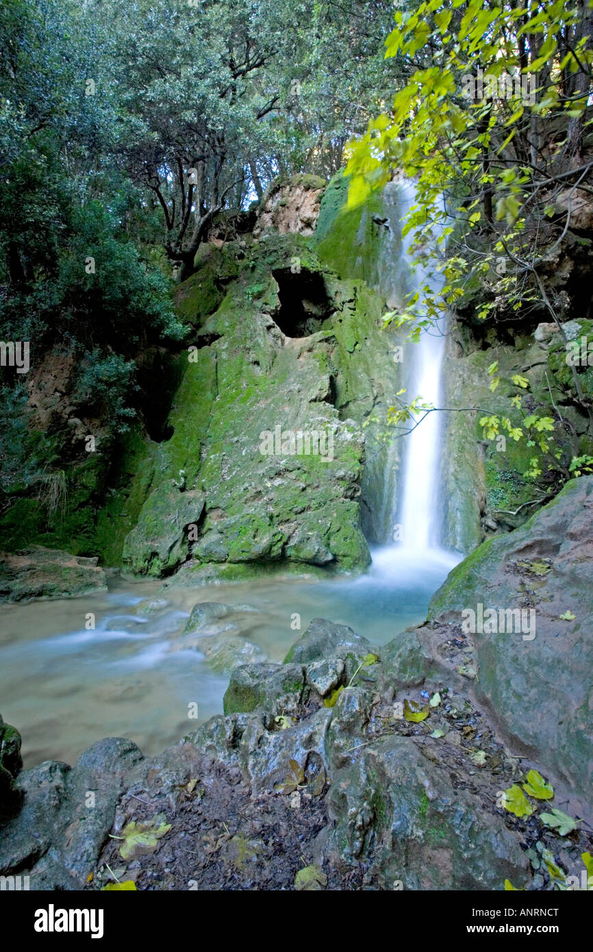 Es Freu waterfall. Orient. Mallorca Island. Spain Stock Photo - Alamy