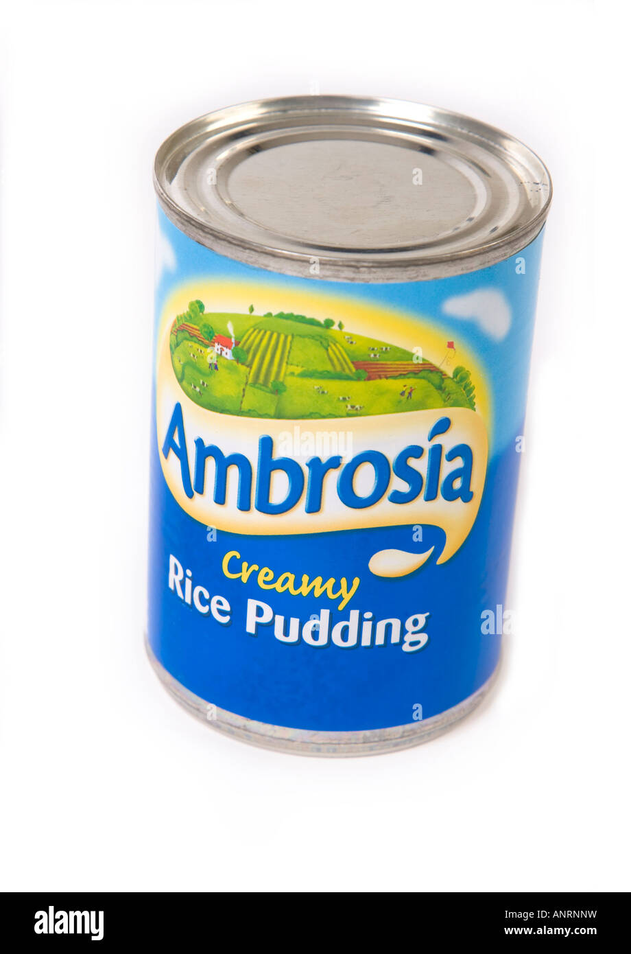 tin can of Ambrosia rice pudding Stock Photo - Alamy