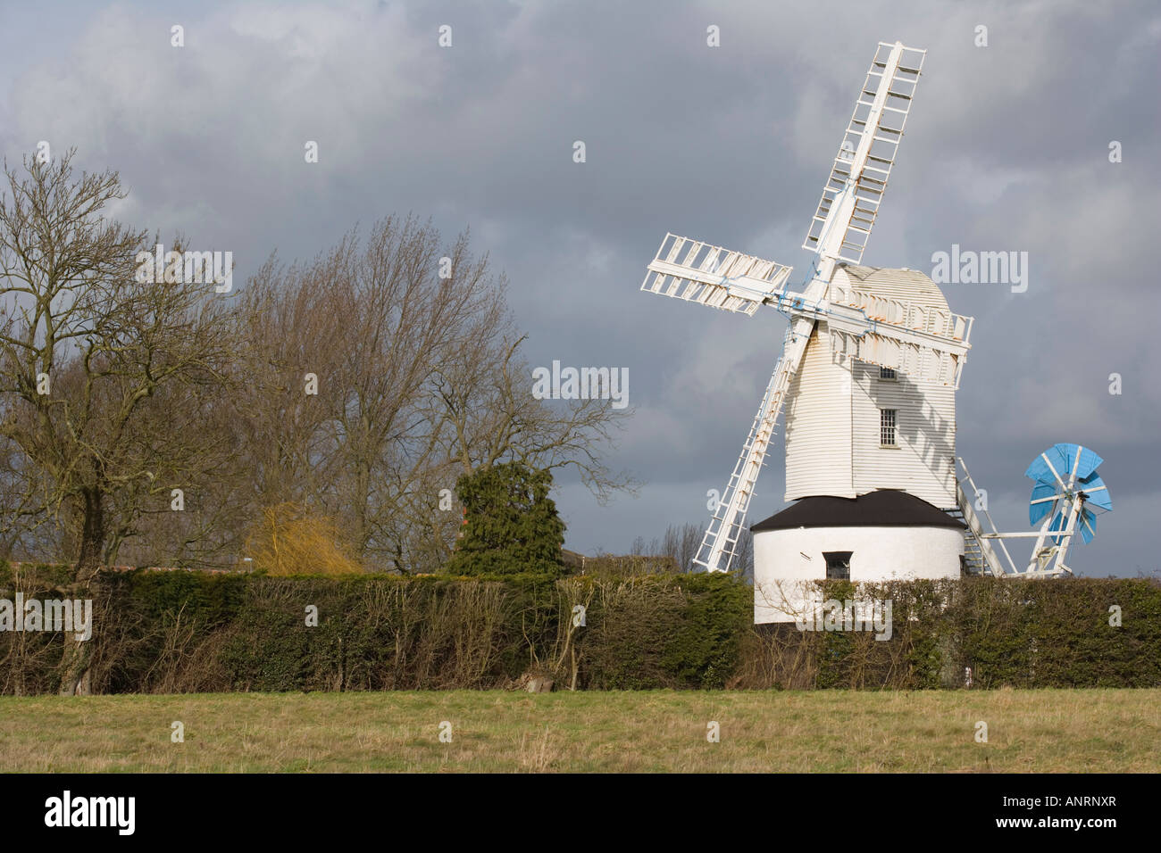 Saxstead Green post mill. Suffolk, England, UK Stock Photo - Alamy