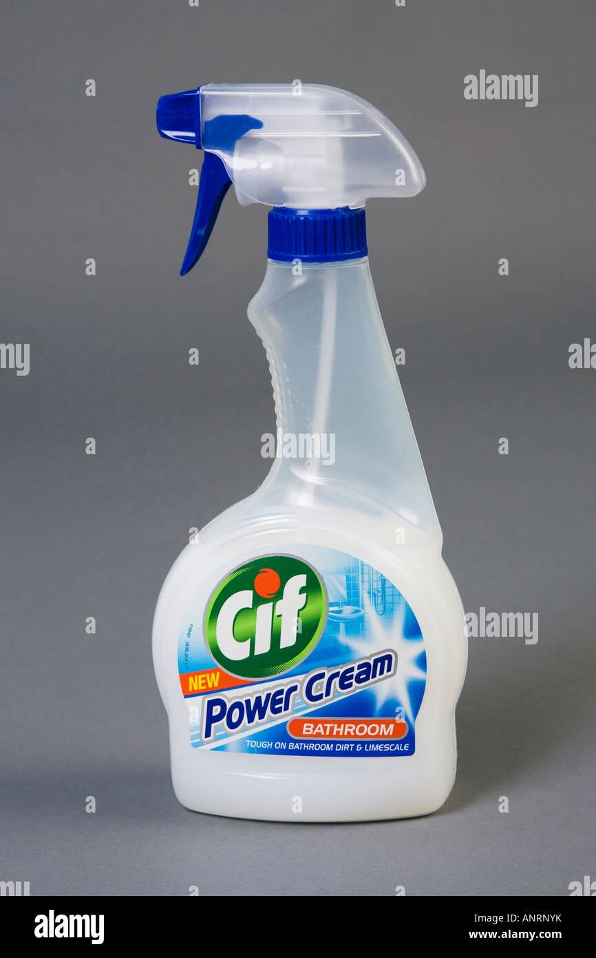 CIF spray bottle of cleaning liquid Stock Photo - Alamy