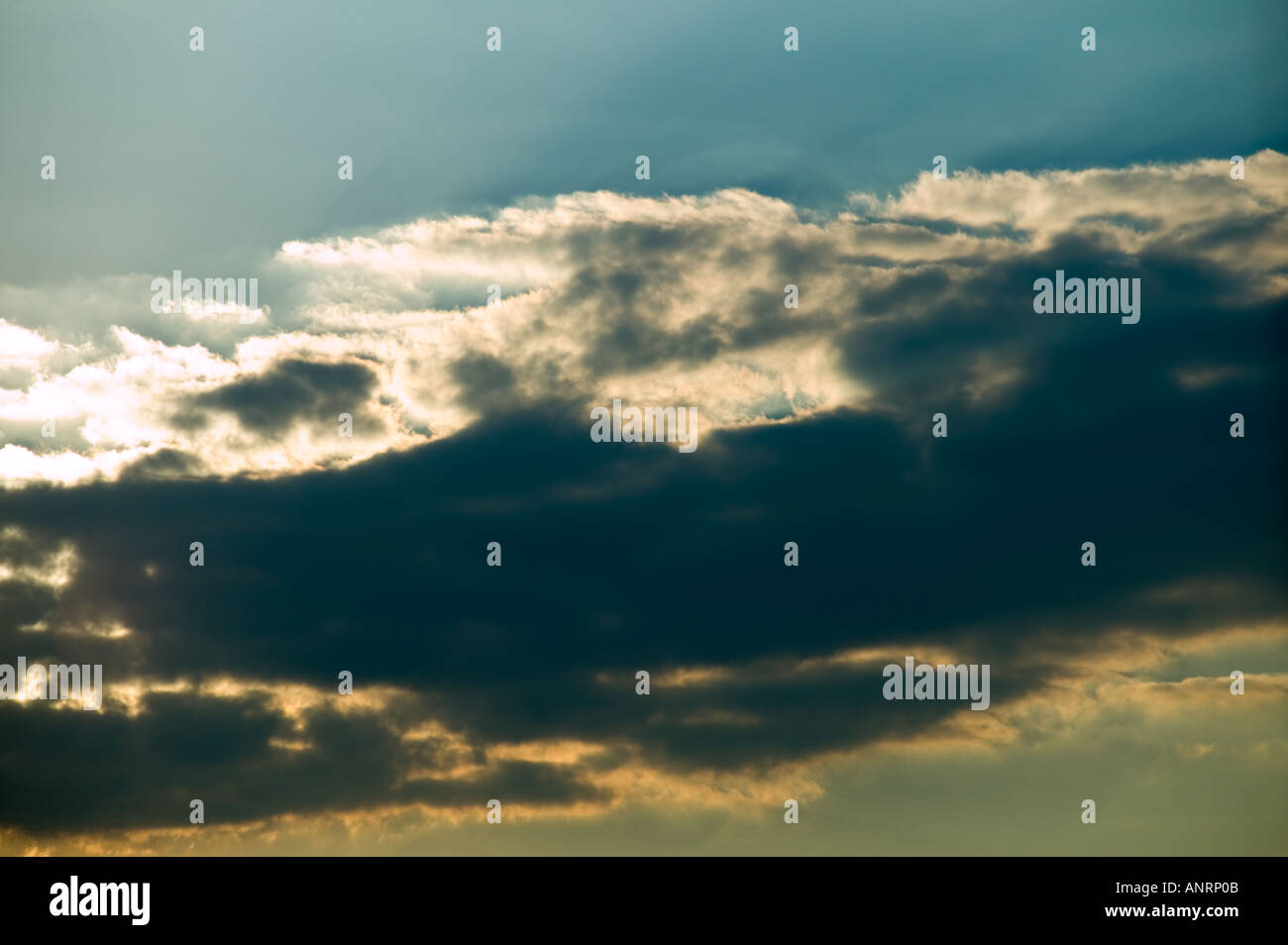 nightfall skyline over interstate 85 Stock Photo - Alamy