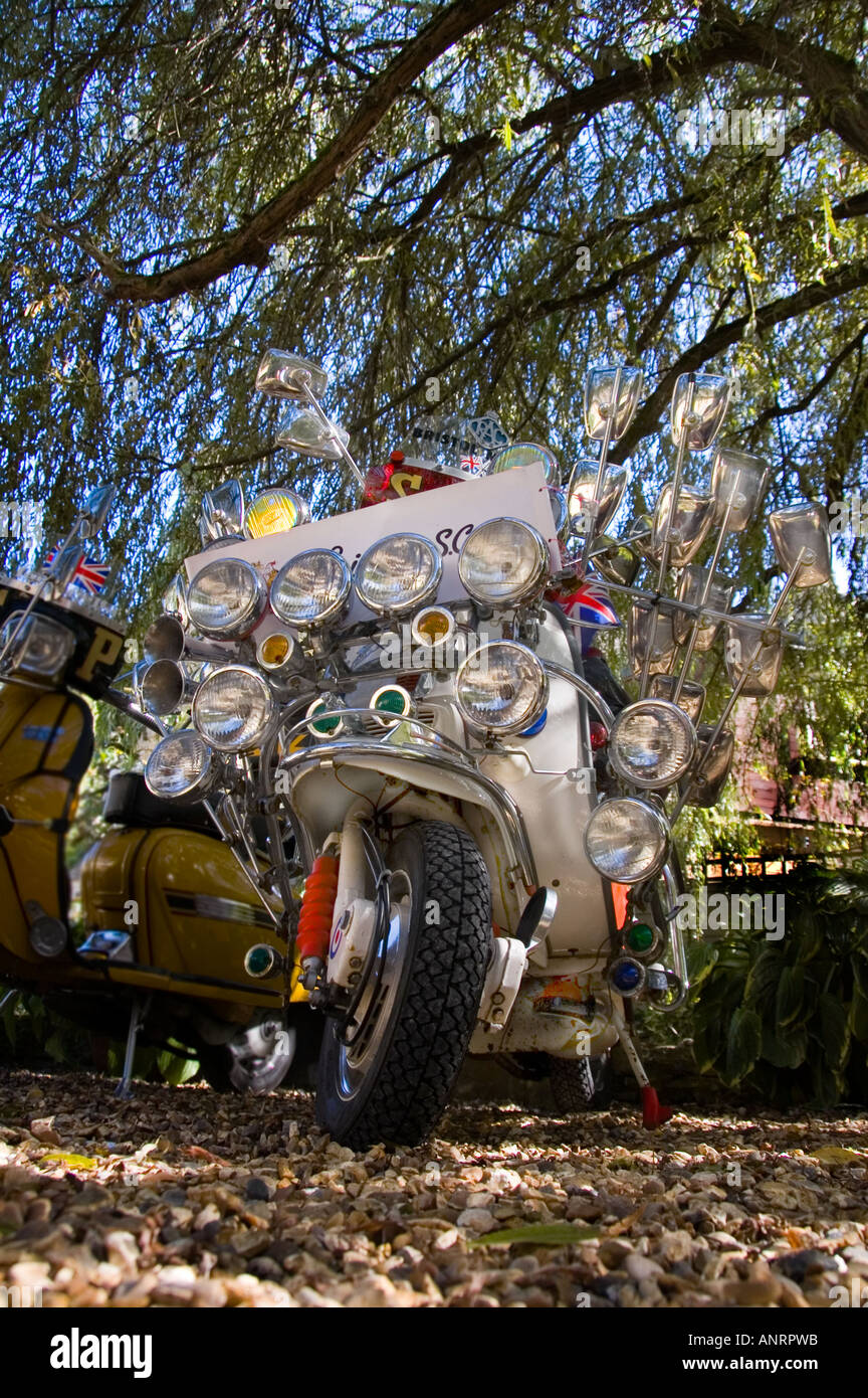 Customised Mod Scooter Stock Photo - Alamy