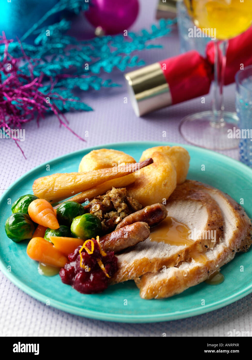Traditional british christmas dinner hi-res stock photography and ...