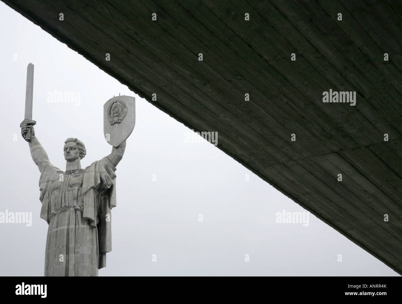 Titanium-clad Rodyna Mat (Motherland or Nation's Mother) memorial, Kiev ...