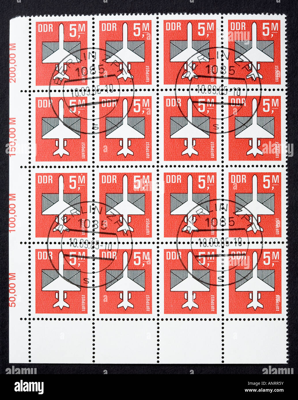 DDR postage stamps Stock Photo - Alamy