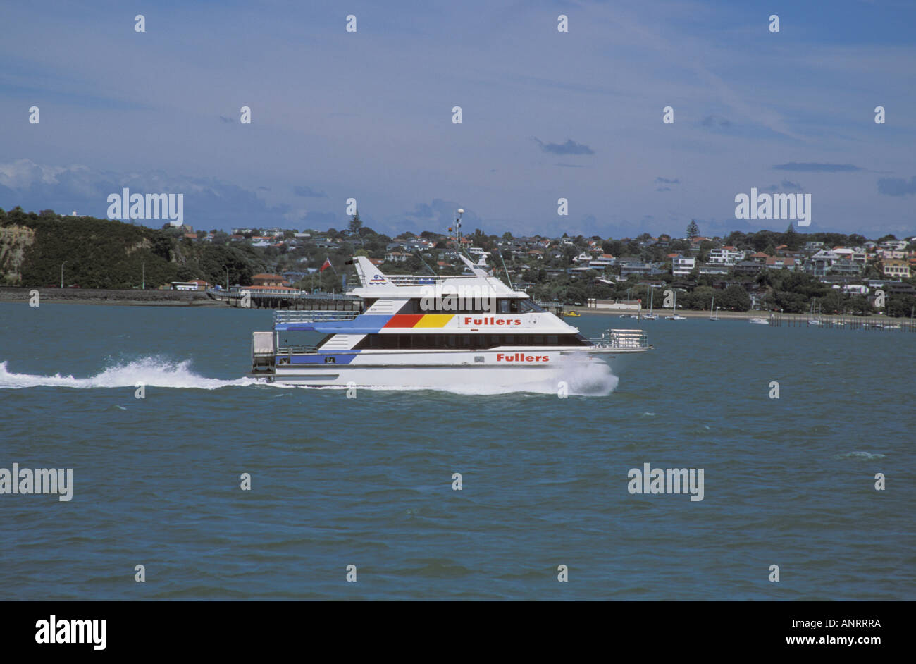 New Zealand Auckland High speed ferry Stock Photo - Alamy