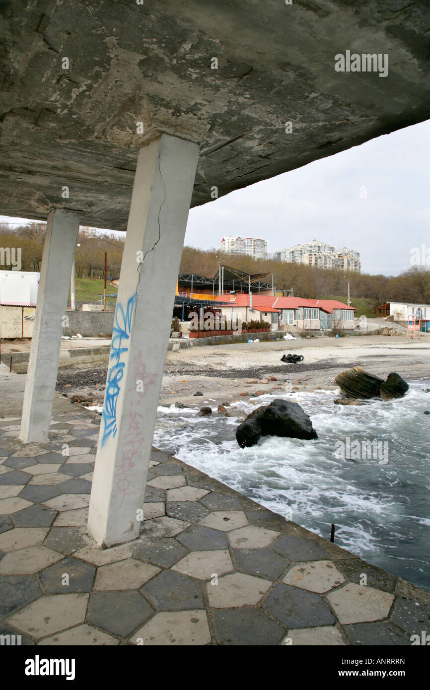 Fishing and diving platform, Odessa, Ukraine Stock Photo - Alamy