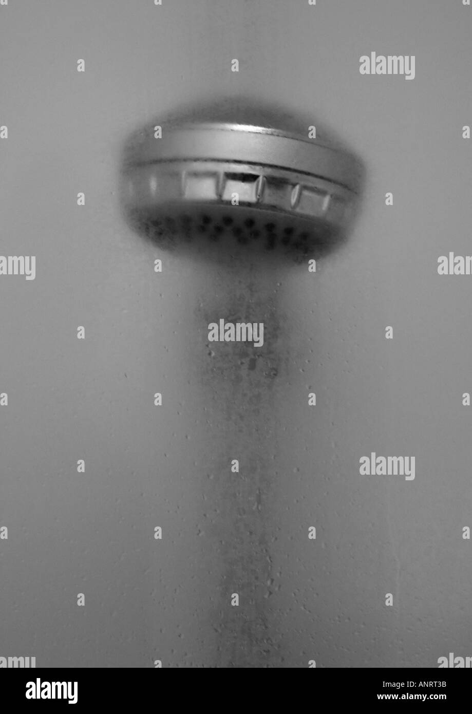 Hot shower and bathroom Black and White Stock Photos & Images - Alamy