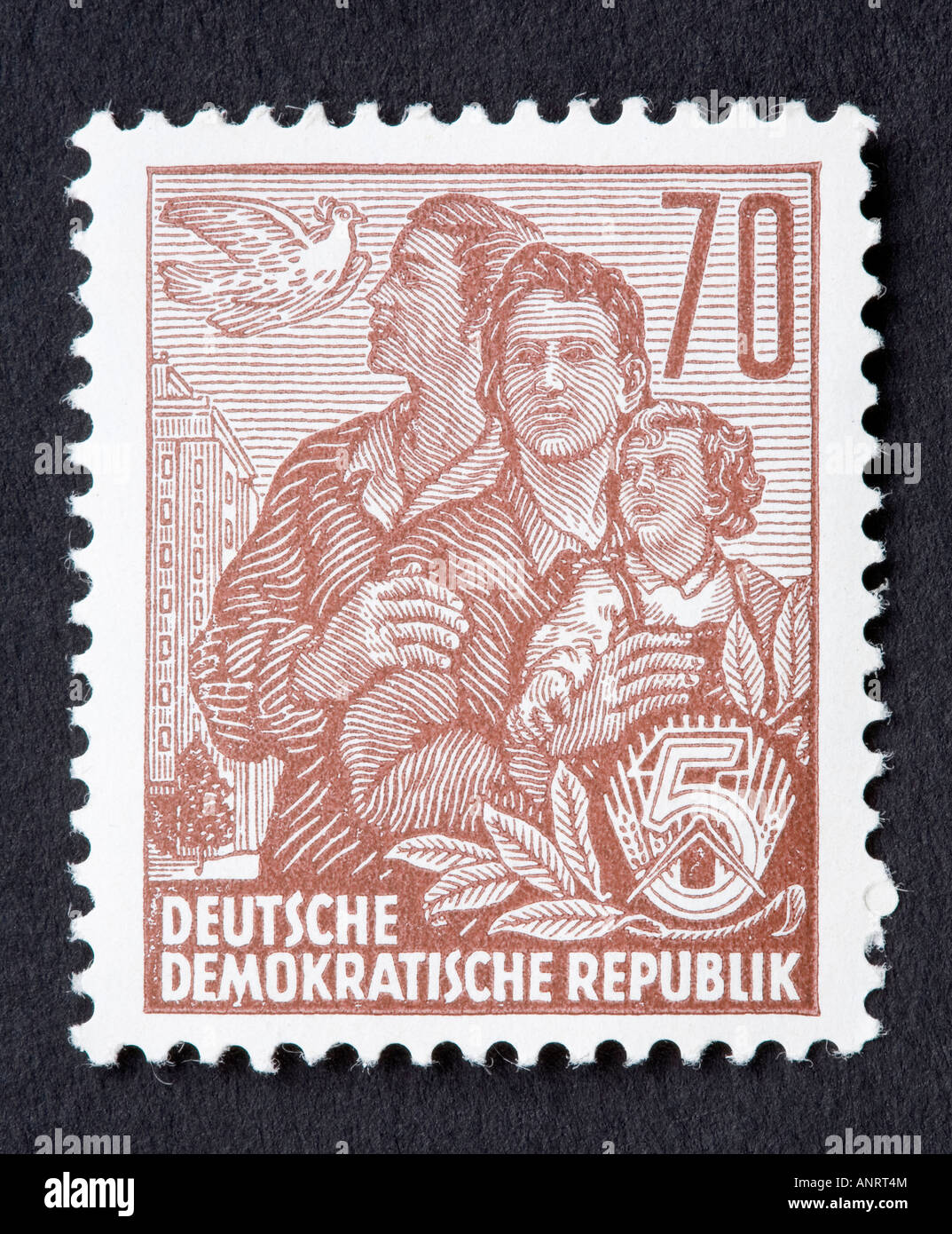 DDR postage stamp Stock Photo - Alamy
