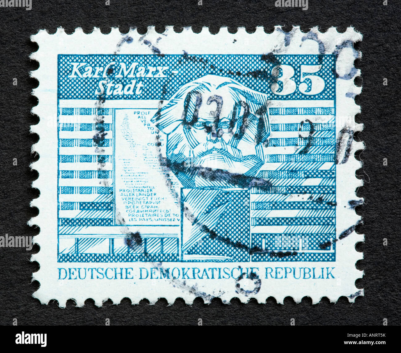 DDR postage stamp Stock Photo - Alamy