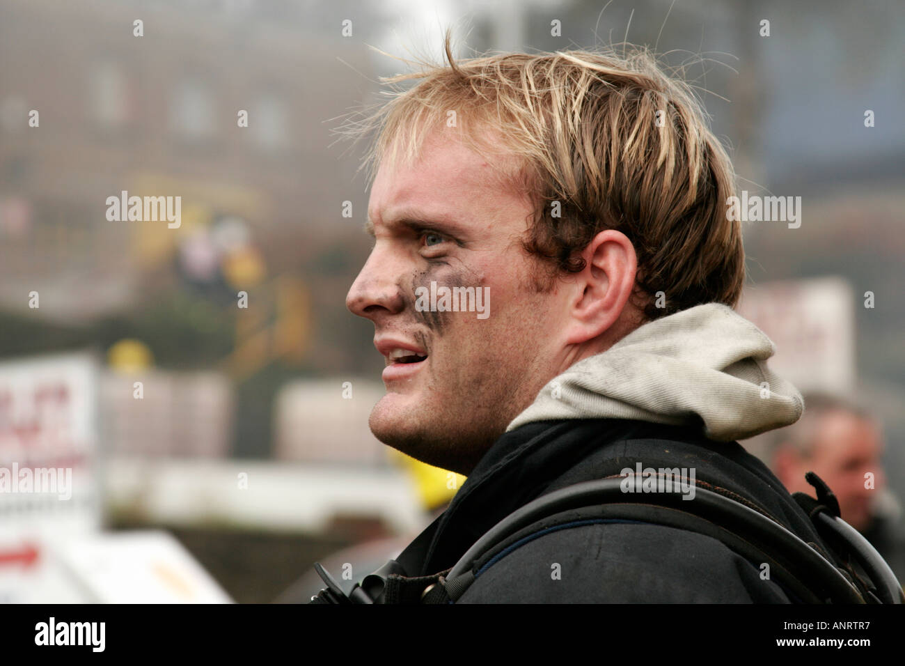 Fireman on duty Stock Photo - Alamy