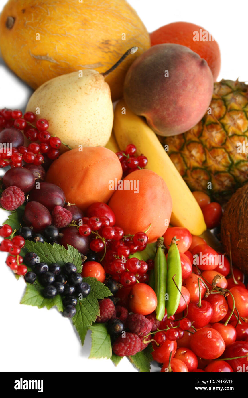 Delicious fruits composition Still life Stock Photo - Alamy