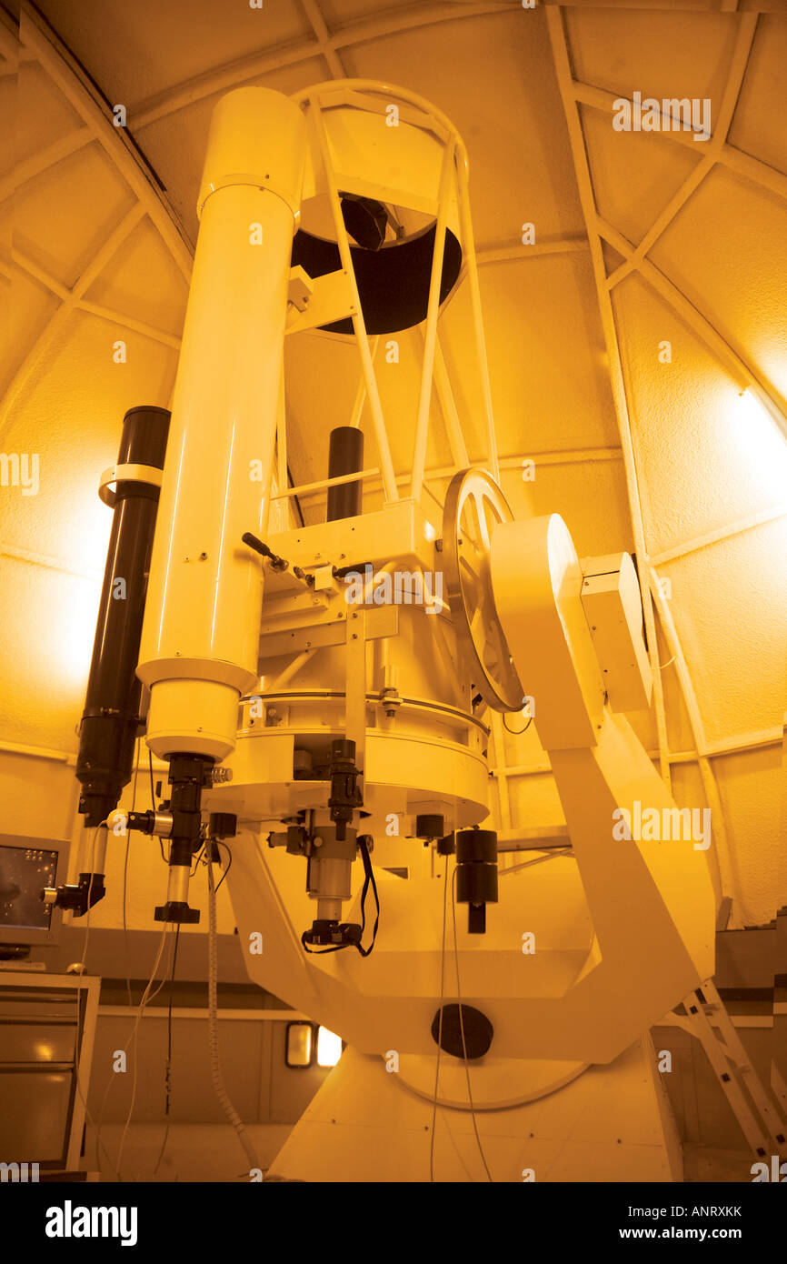 Telescope dome interior Stock Photo - Alamy