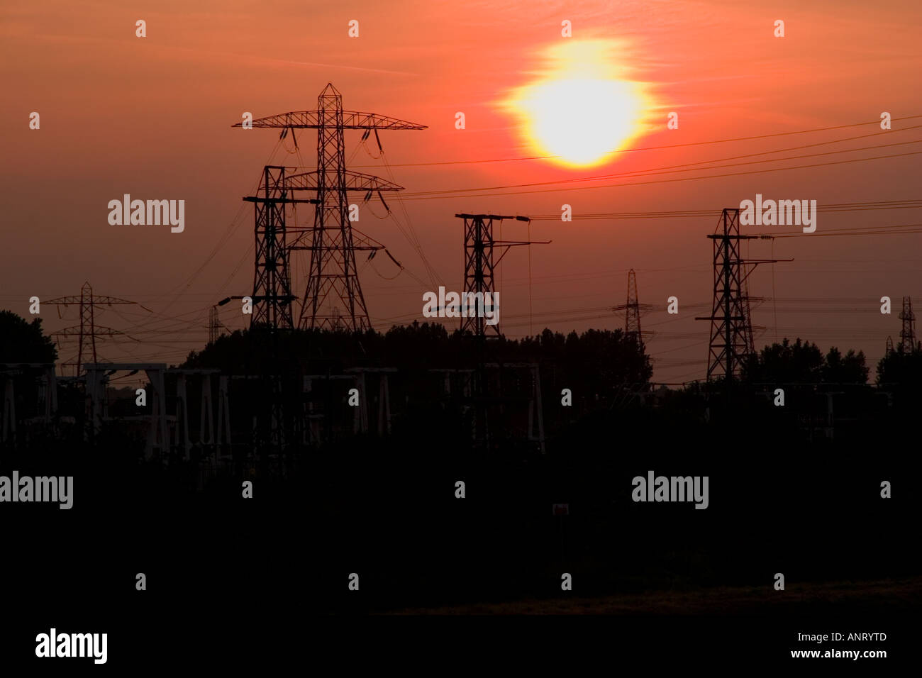 Electric pylon damage uk hi-res stock photography and images - Alamy