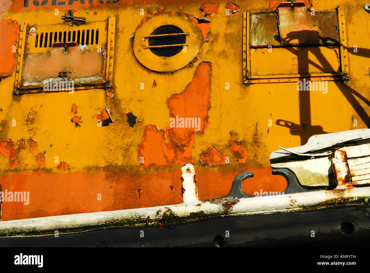 Yellow peeling Paint Stock Photo - Alamy