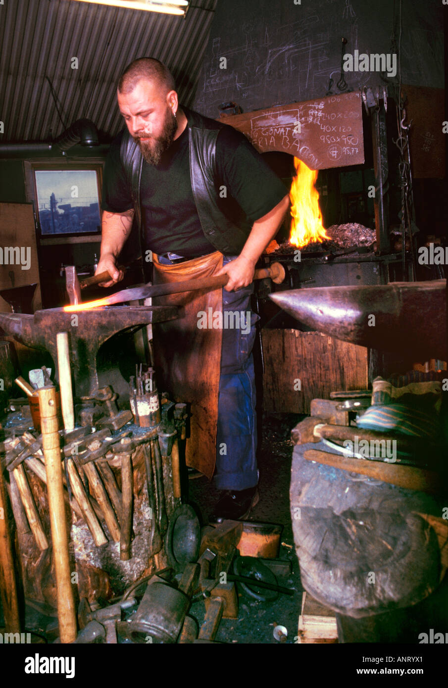 Blacksmith training hi-res stock photography and images - Alamy