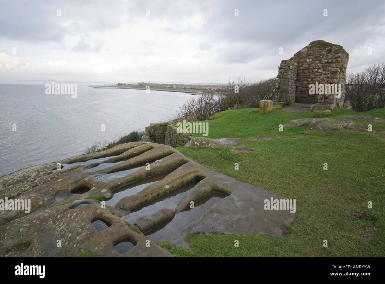 Heysham morecambe graves stone hi-res stock photography and images - Alamy