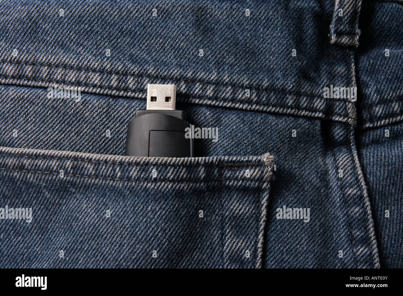 USB memory in a pocket Stock Photo - Alamy