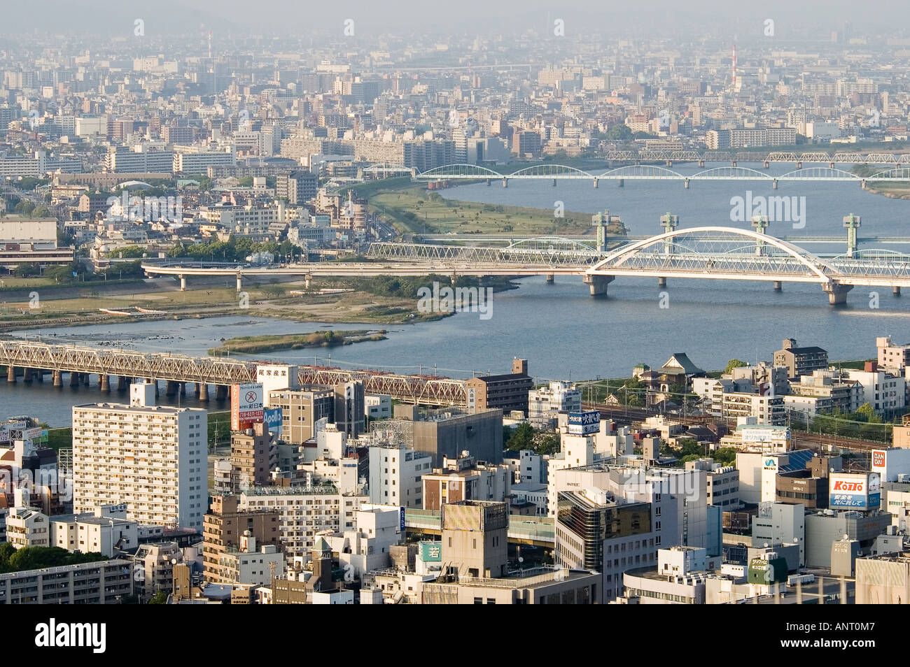 Stock photo of the sprawling metropolis of Osaka Japan Stock Photo - Alamy
