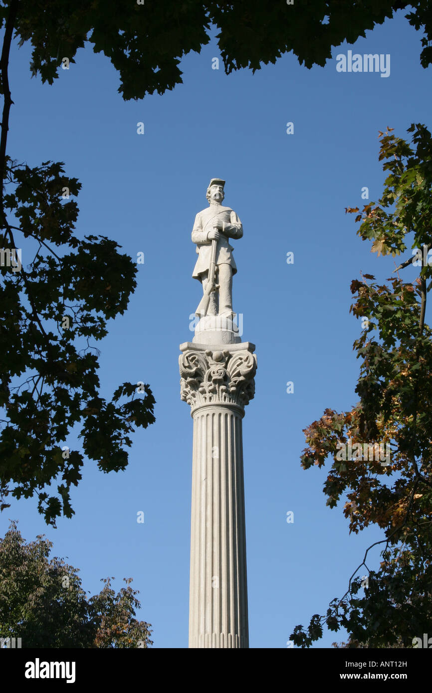 Civil War Statue Mount Vernon Ohio Stock Photo - Alamy