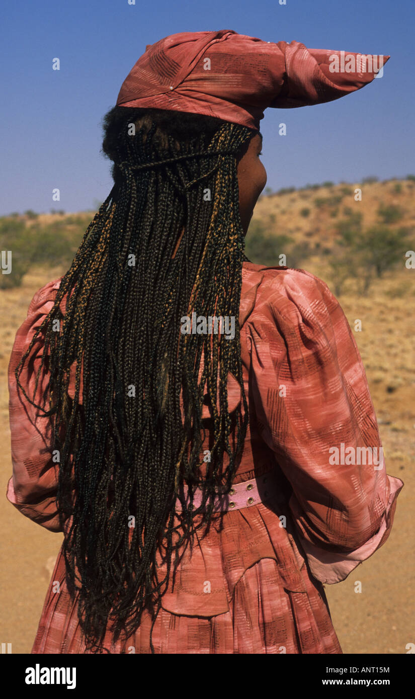 A Herero Woman's Plaited Hair, Khorixas, Namibia Stock Photo - Alamy
