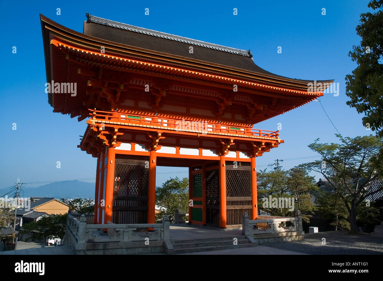 Stock photo of the entrance arch to Kiyomizudera temple in Kyoto Japan ...