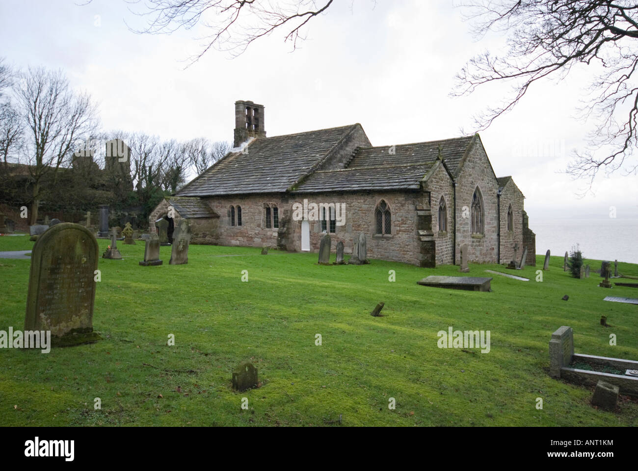 St Patrick's Church Heysham Stock Photo - Alamy
