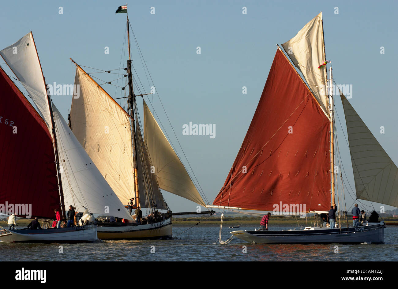 Traditional Gaff Rigged Sailing Boats Stock Photo - Alamy