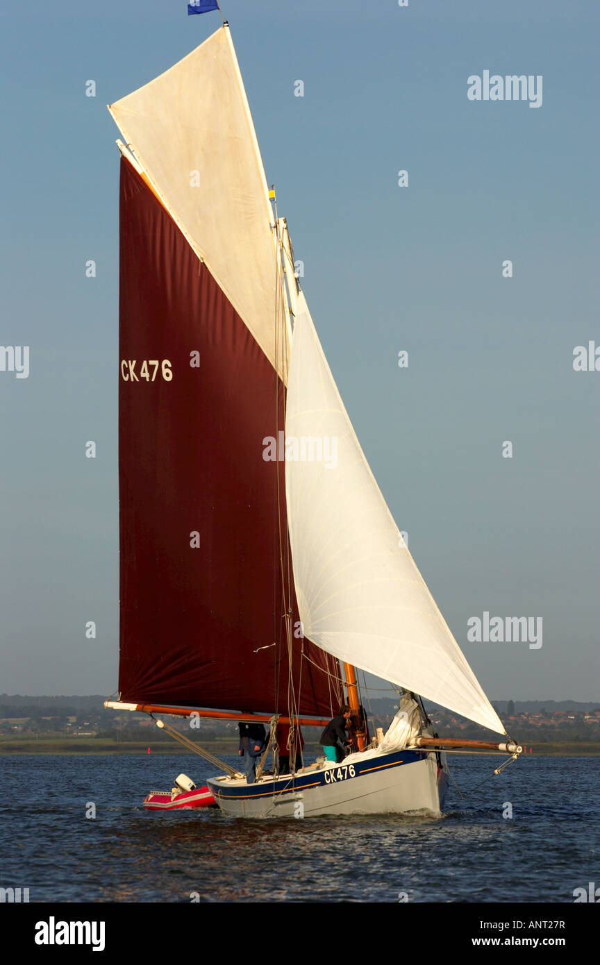 Traditional Gaff Rigged Sailing Boat CK 476 Stock Photo - Alamy