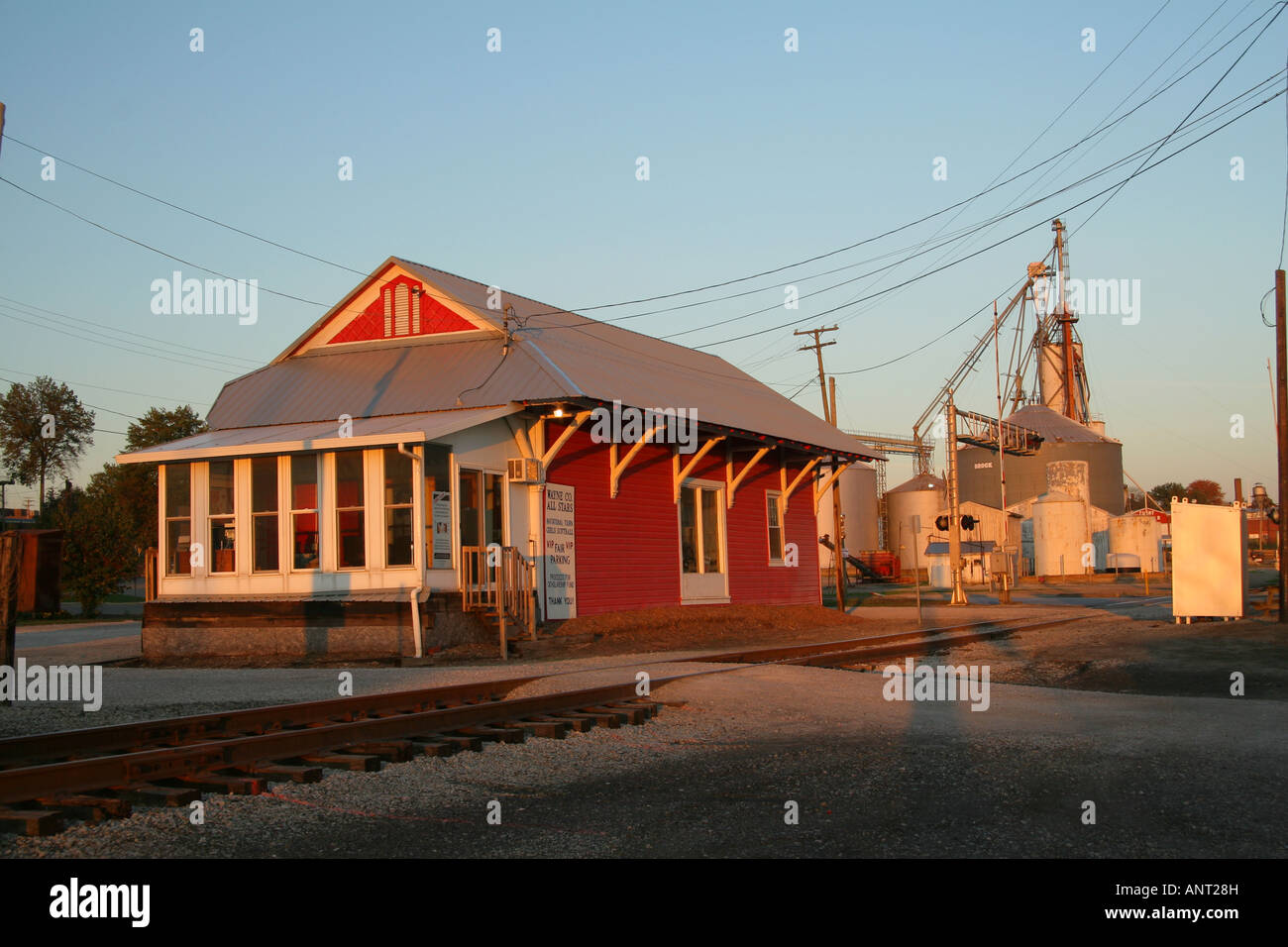 Baltimore and Ohio Rail Road Freight Station Wooster Ohio Stock Photo ...