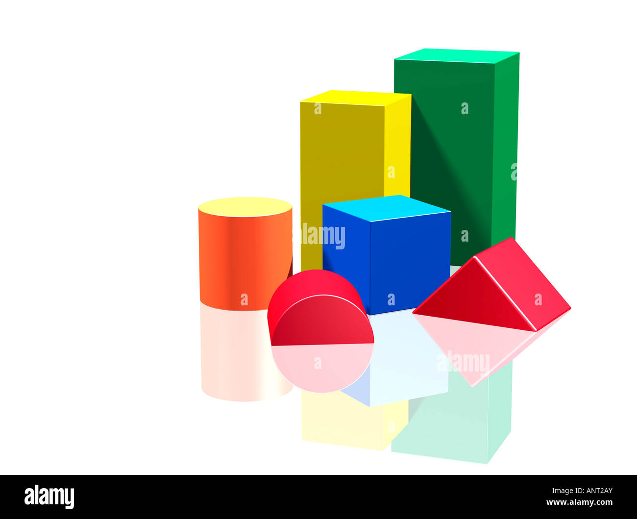 White abstract cgi shapes hi-res stock photography and images - Alamy