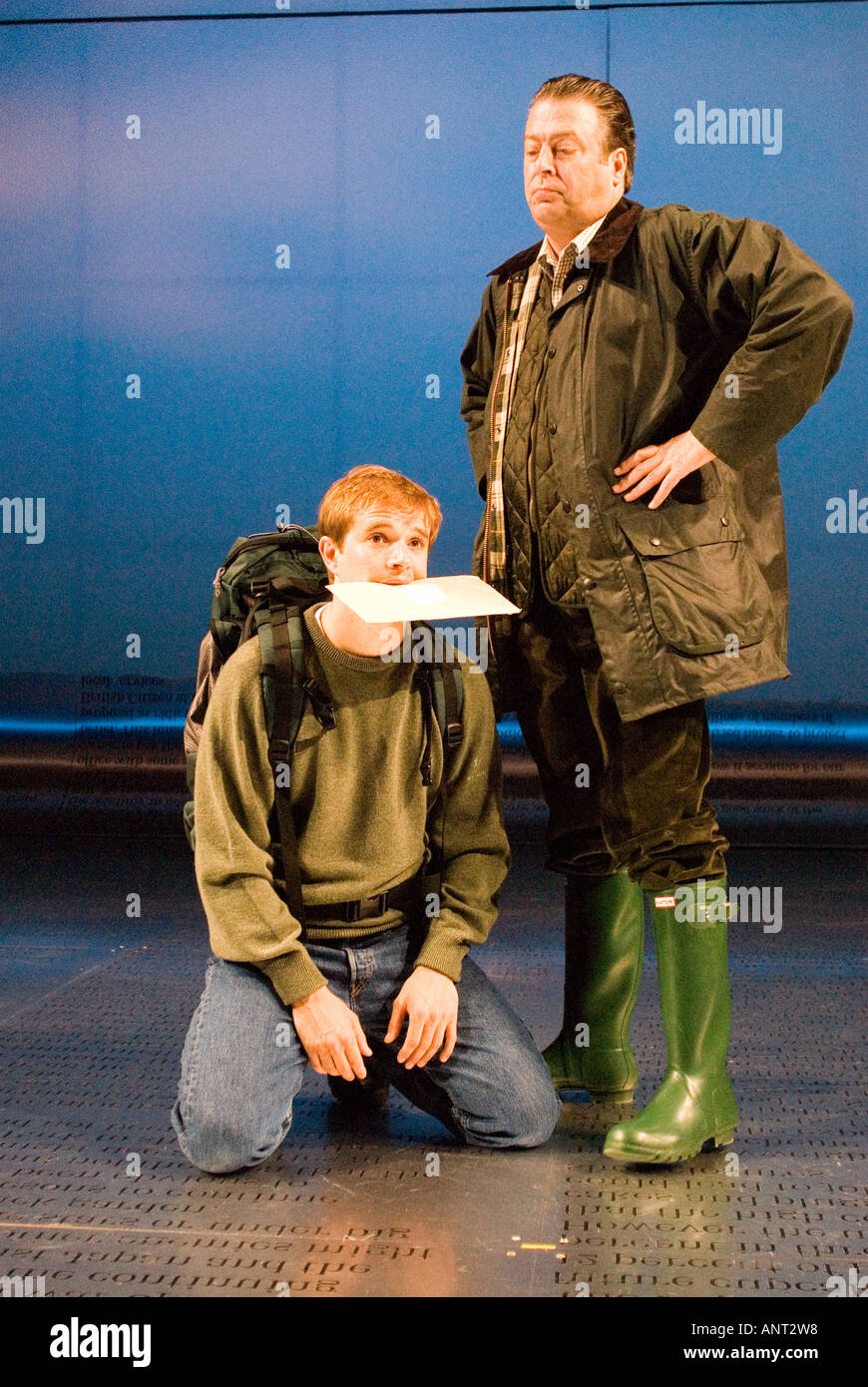 Oliver Dimsdale [left] as Andrew May and Roger Allam as Lambert le Roux ...
