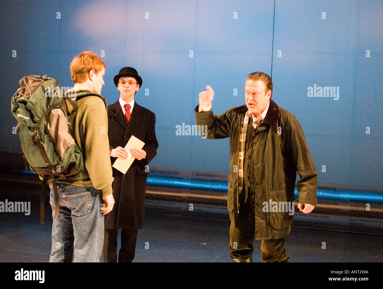 Oliver Dimsdale as Andrew May Christopher Logan in bowler hat as a ...