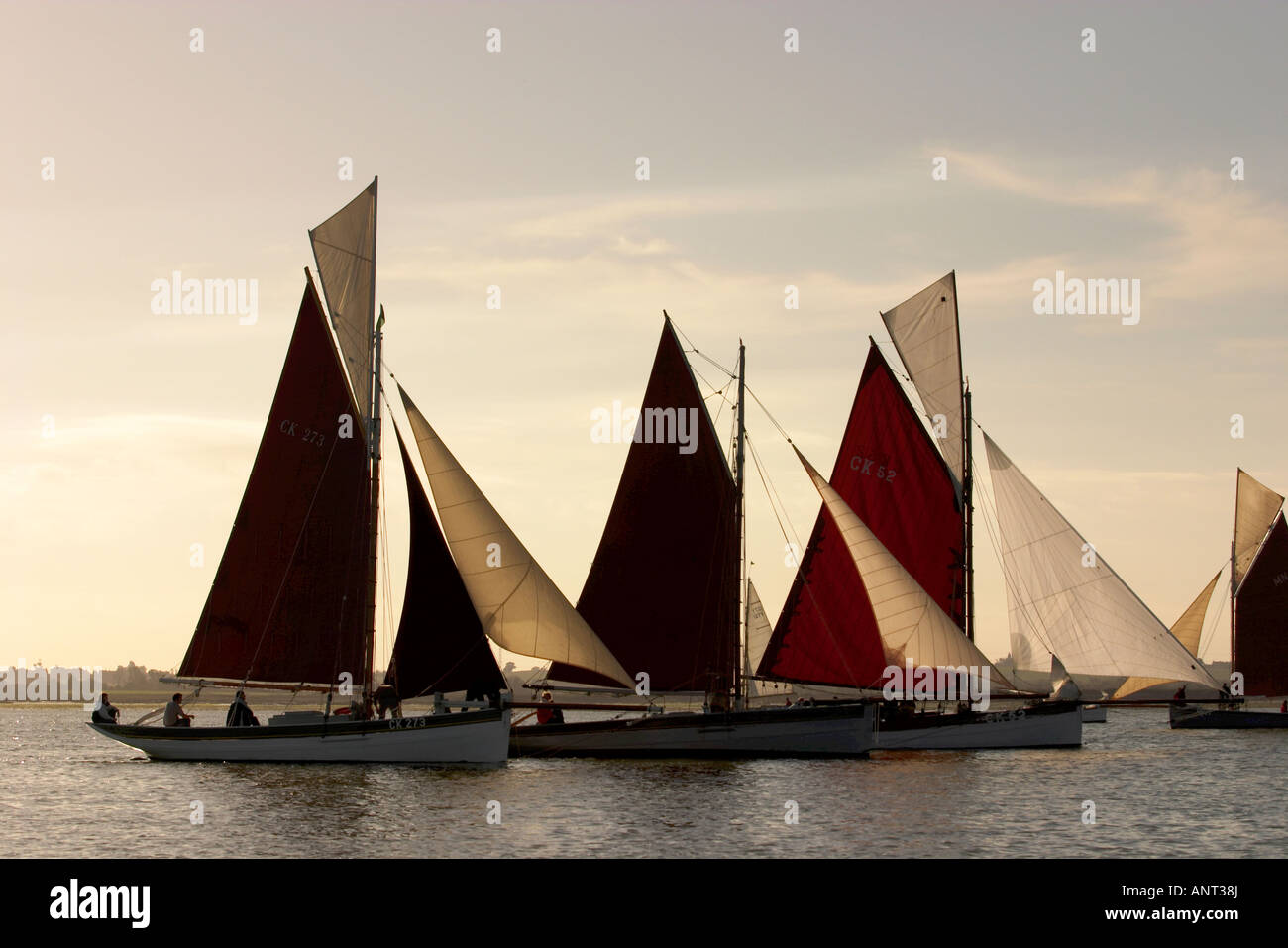 Traditional Gaff Rigged Sailing Boats Stock Photo - Alamy