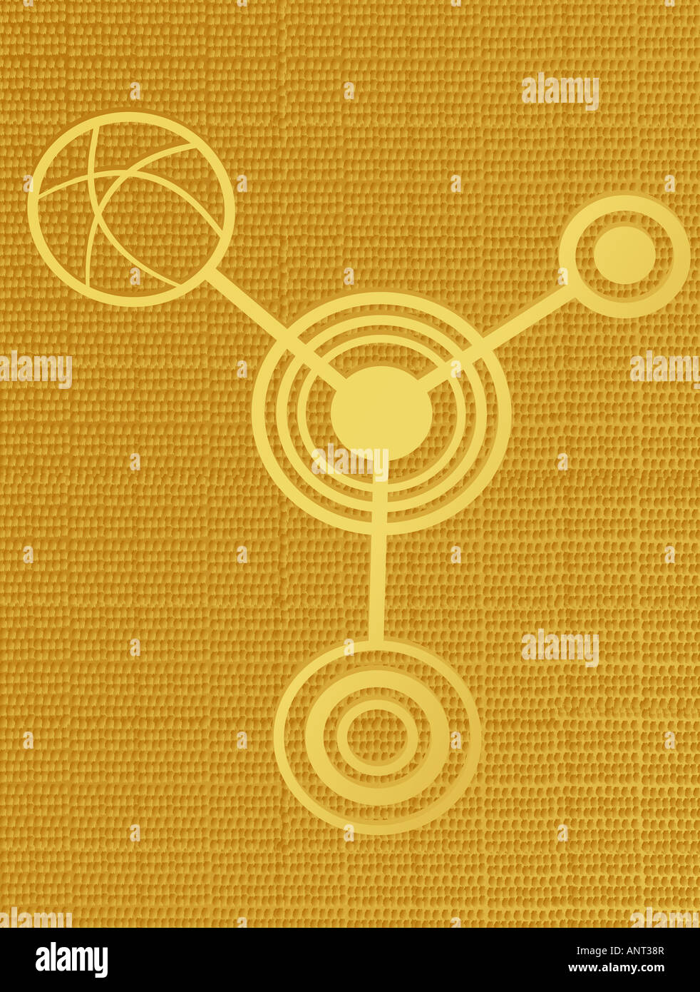 a couple of alien crop circles in a farm field Stock Photo - Alamy