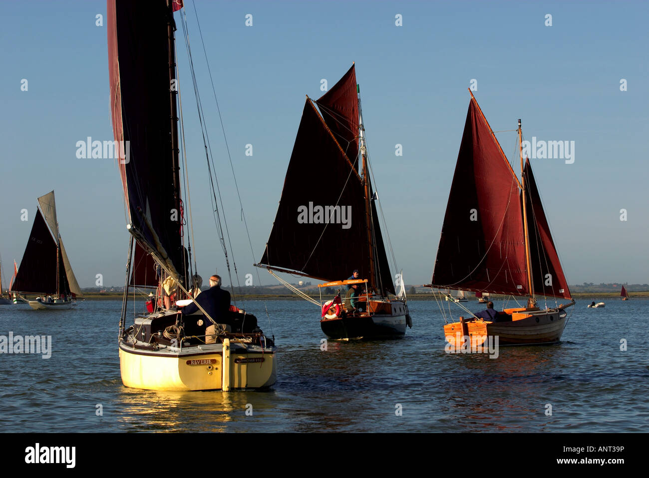 Traditional Gaff Rigged Sailing Boats Stock Photo - Alamy