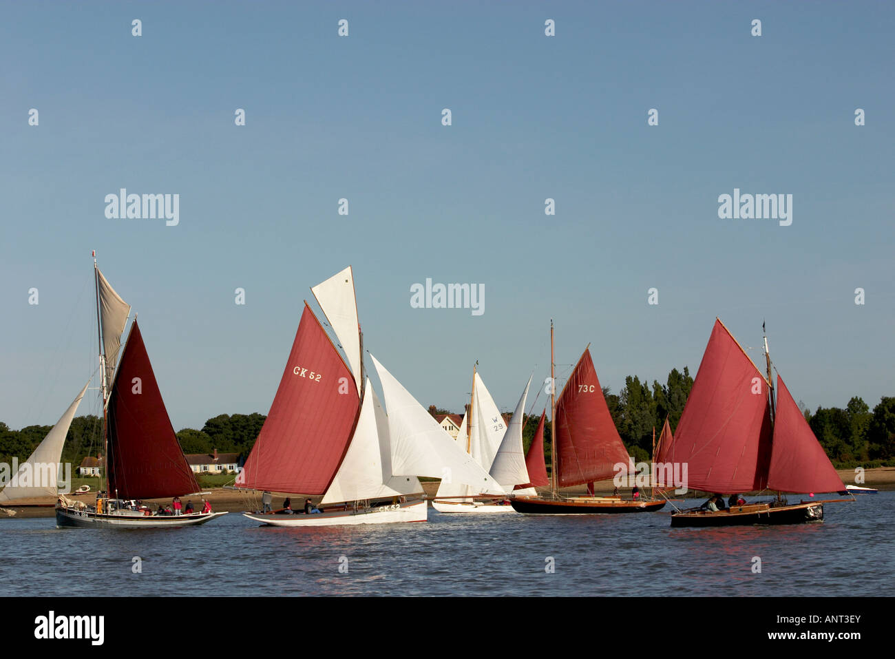 Traditional Gaff Rigged Sailing Boats Stock Photo - Alamy