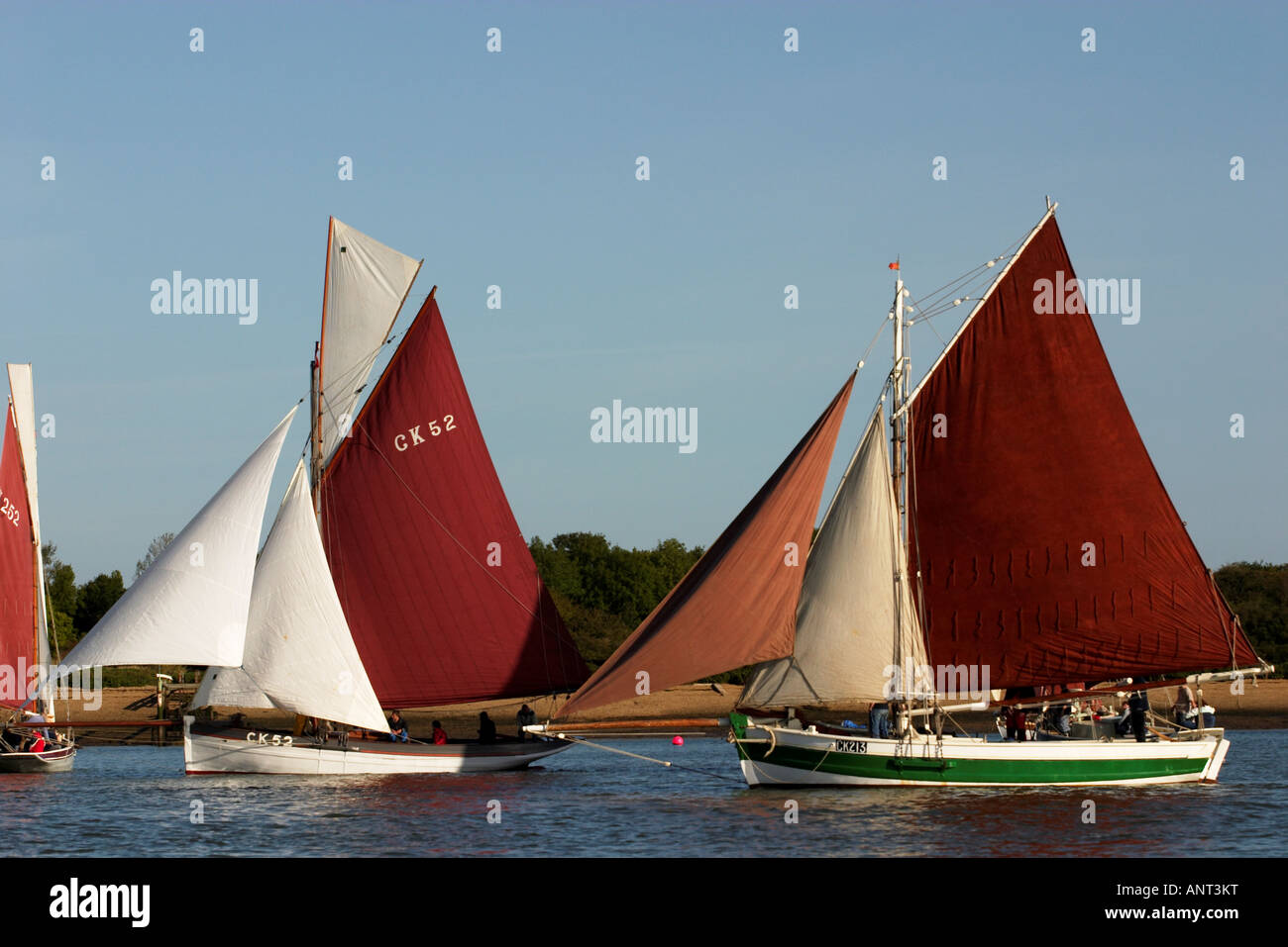 Traditional Gaff Rigged Sailing Boats Stock Photo - Alamy