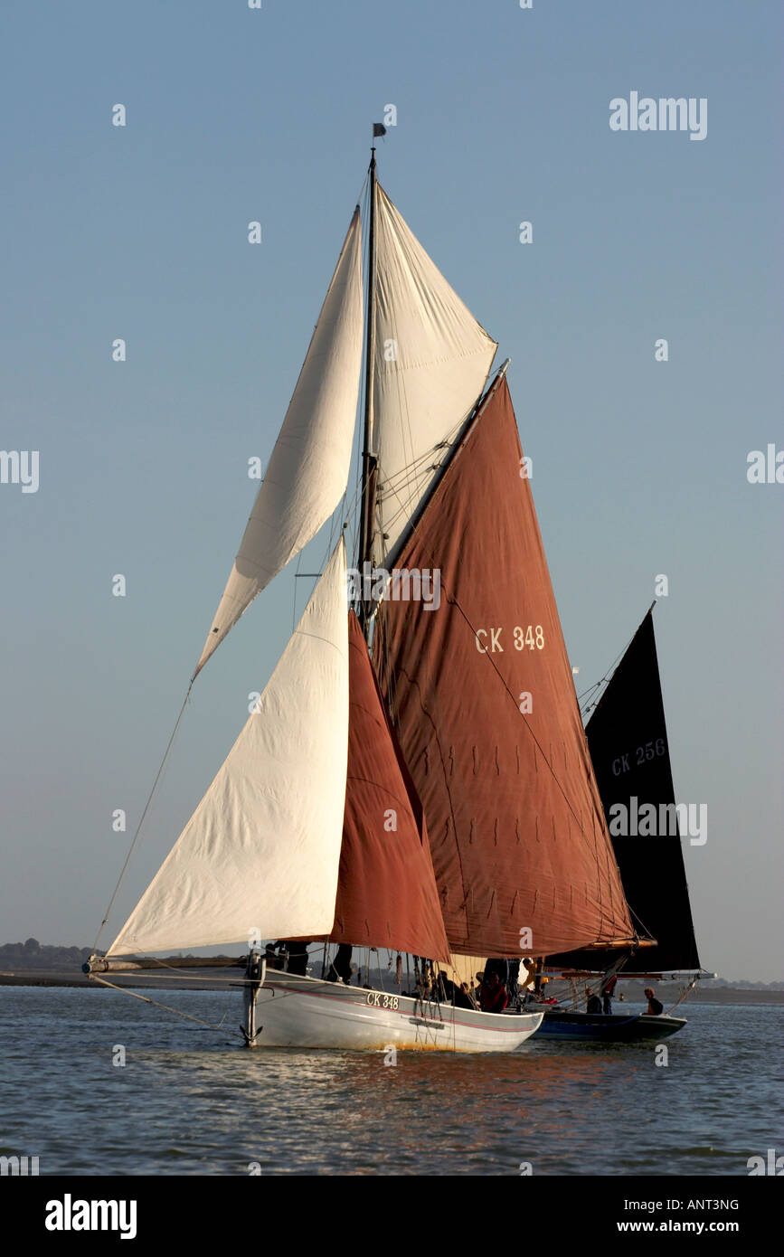 Traditional Gaff Rigged Sailing Boats Stock Photo - Alamy